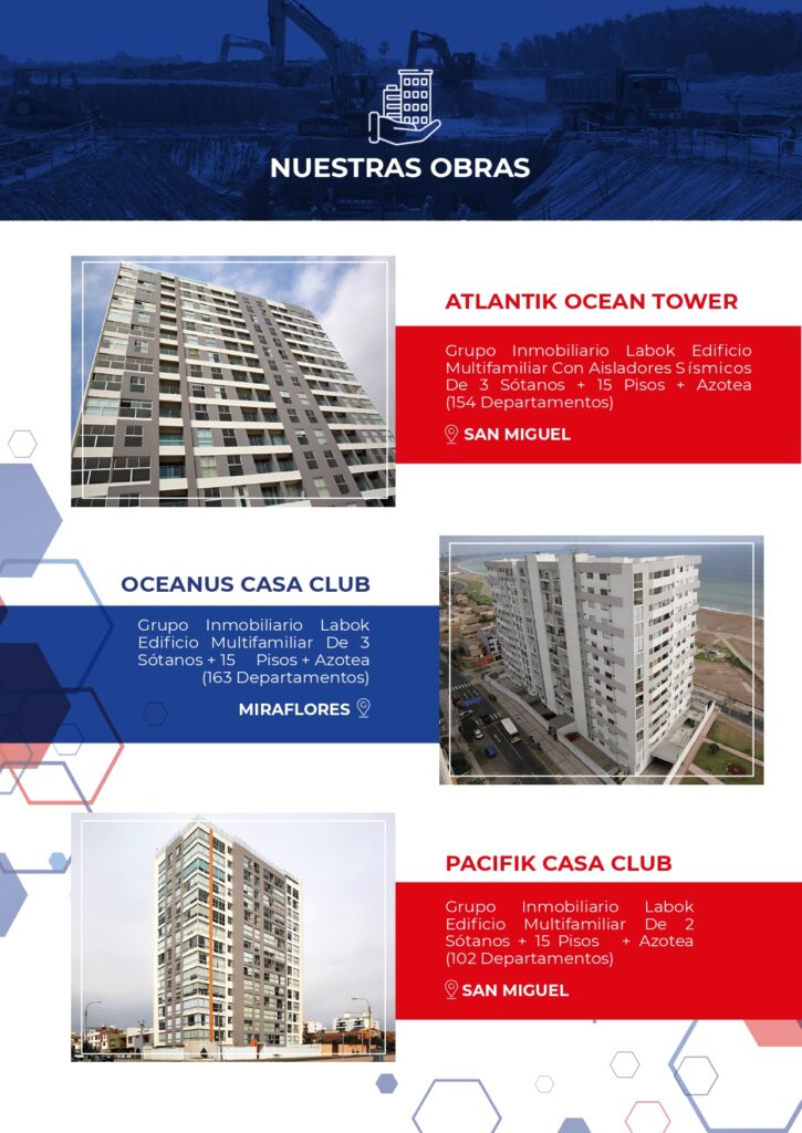 Modelo de brochure de constructora GRM Construcciones - Brochure.Pe