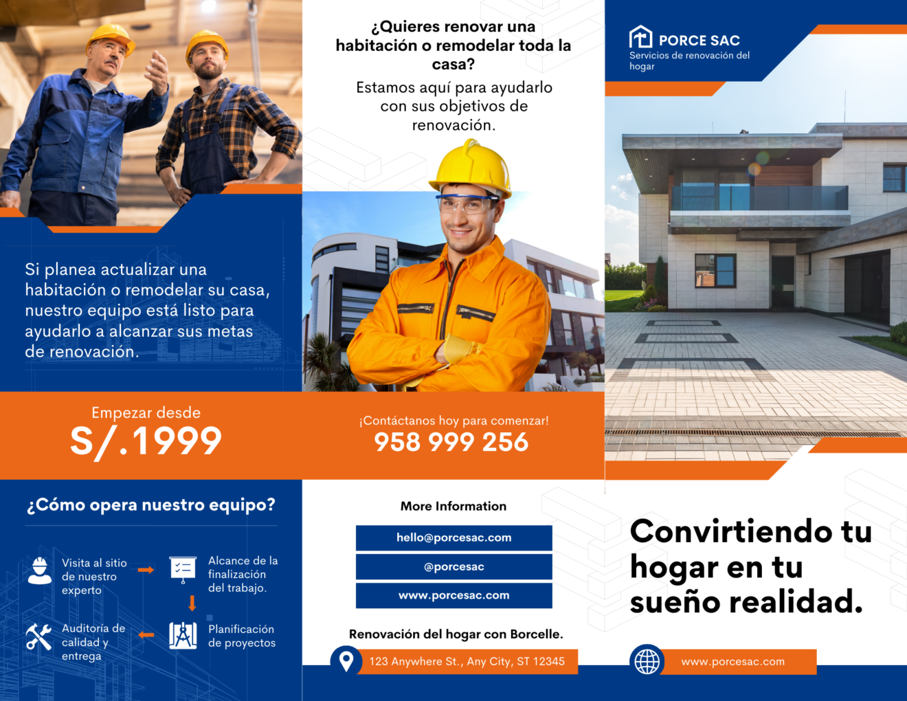 Modelo de Brochure para Empresas Constructoras - Brochure.Pe